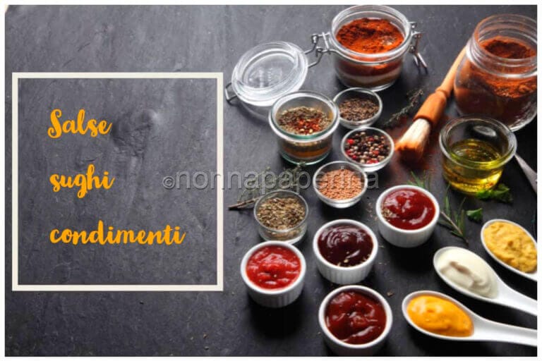 Creme,salse,sughi e condimenti