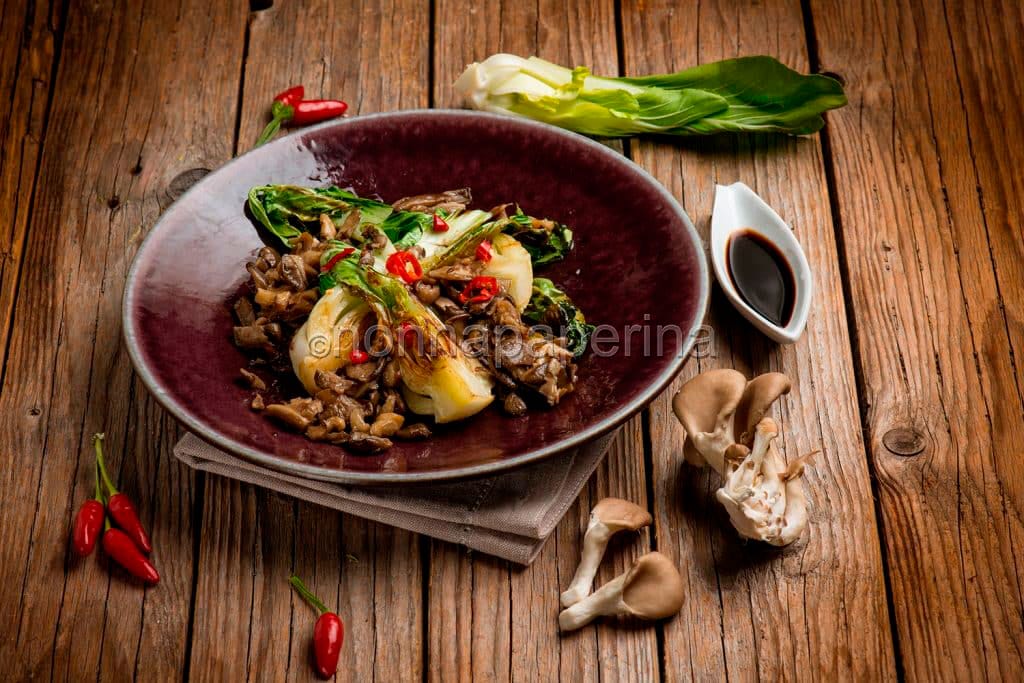 Pak choi con funghi, dalla Cina un contorno delizioso