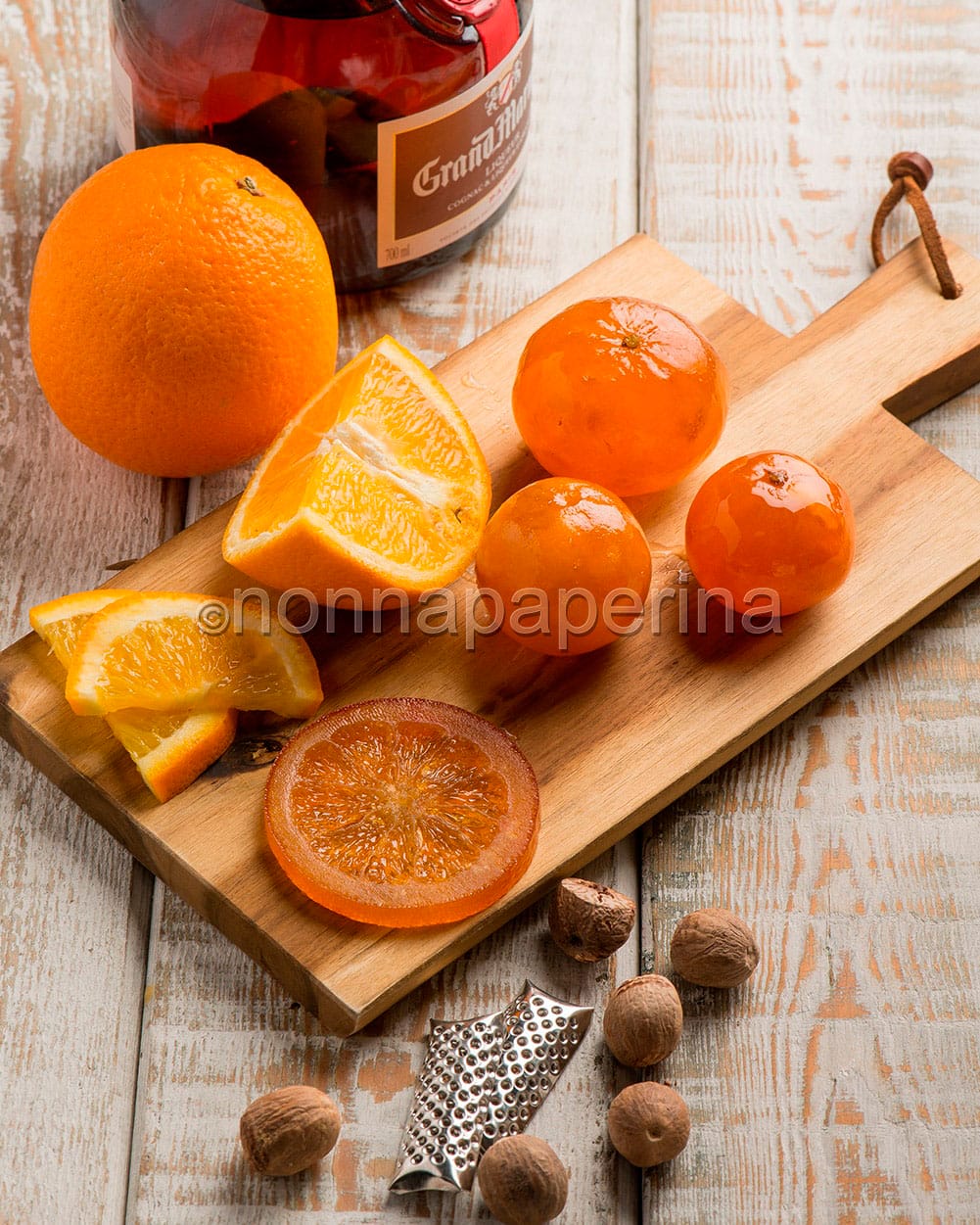 Arance candite al Grand Marnier per guarnire le nostre ricette.