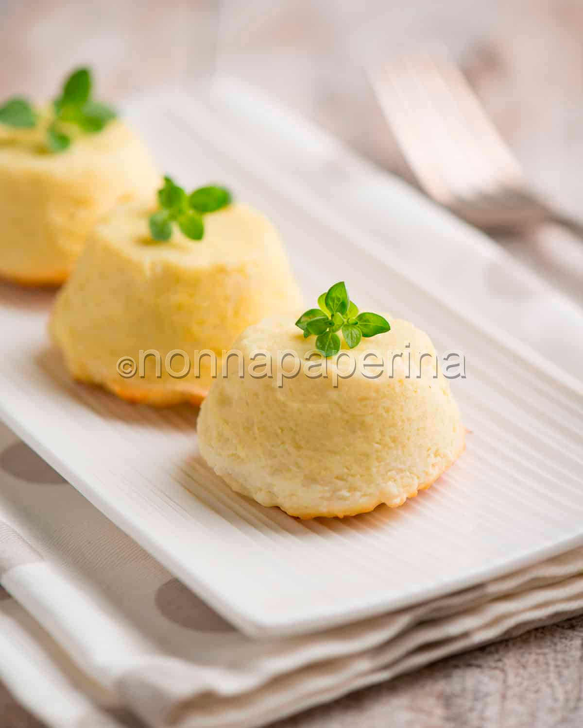 Flan di patate americane, un antipasto delicato e gustoso