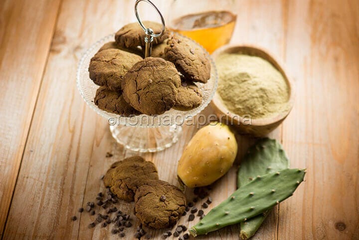 Cookies con farina di cladodi, dei biscotti molto particolari